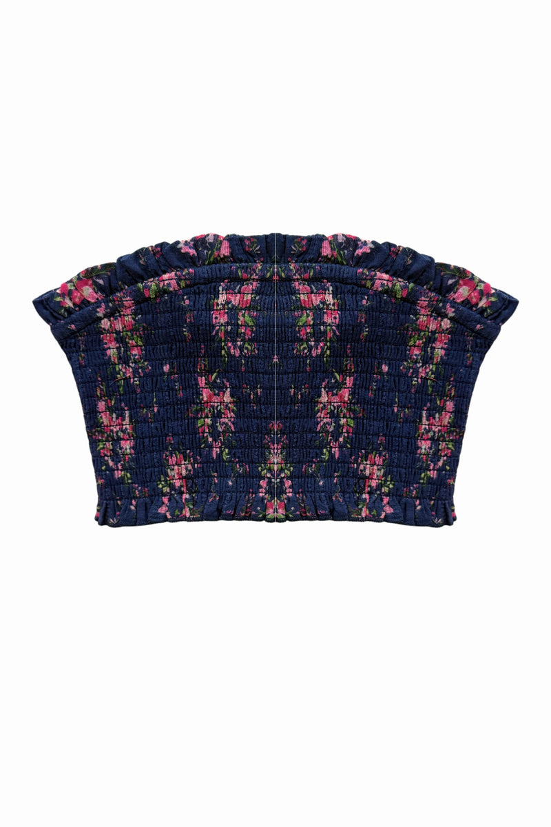 JUNIOR BEA PRINTED SMOCKED TUBE TOP - FINAL SALE – KatieJNYC