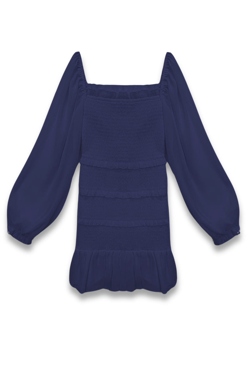 TWEEN LAILA DRESS WITH SHEER SLEEVES - SOLID – KatieJNYC