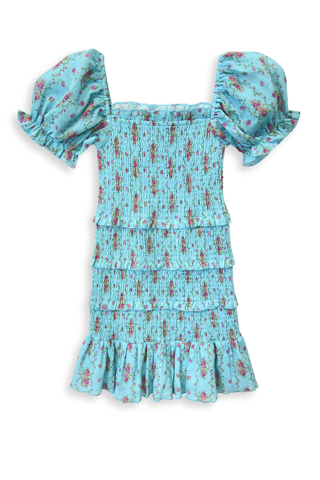 TWEEN LAILA PRINTED SMOCKED PUFF SLEEVE DRESS – KatieJNYC TWEEN LAILA PRINTED SMOCKED PUFF SLEEVE DRESS – KatieJNYC