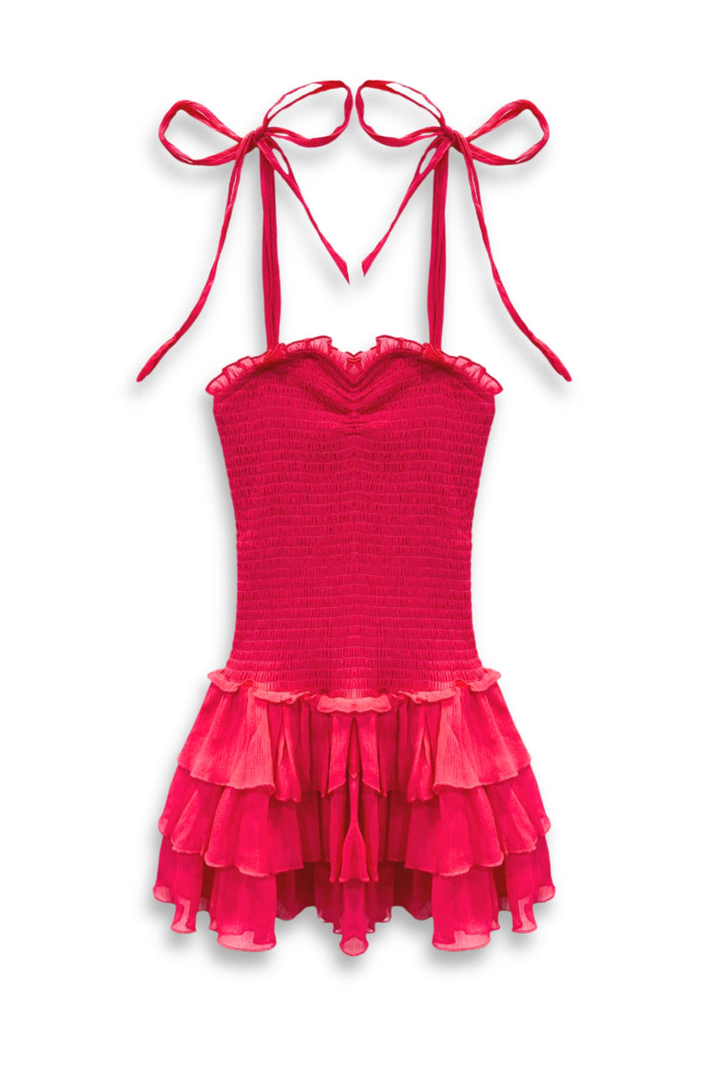 TWEEN MERI FANCY SMOCKED BODY RUFFLE DRESS – KatieJNYC