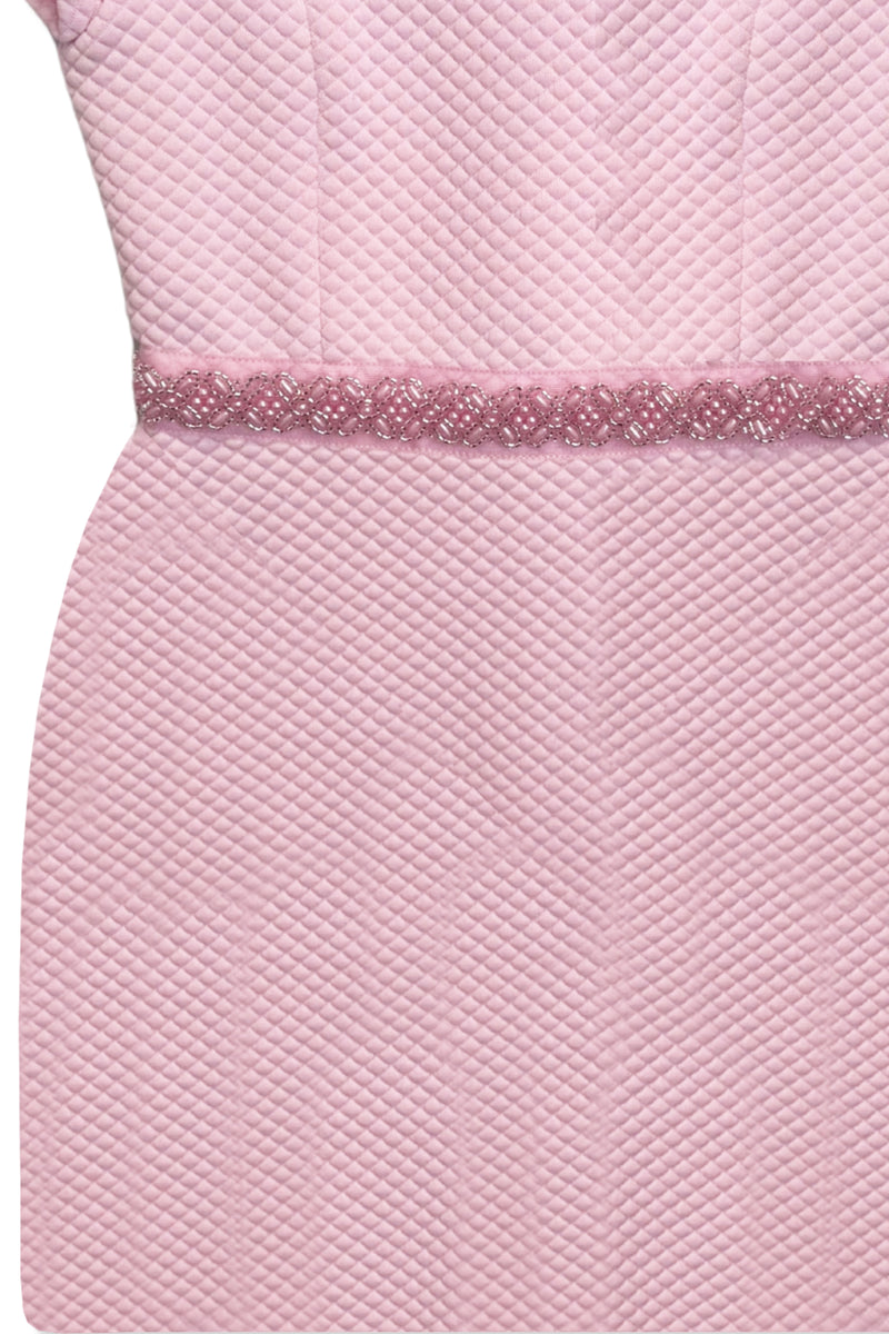 TWEEN SYLVIE STRETCH QUILTED DRESS W/ BEADED WAIST – KatieJNYC