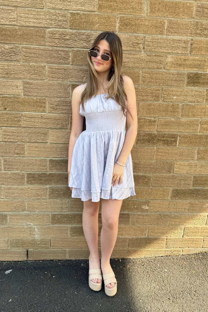 JUNIOR PERRY SOLID STRAPLESS DAY DRESS- FINAL SALE – KatieJNYC